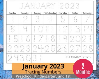 Tracing and Numbers - Etsy