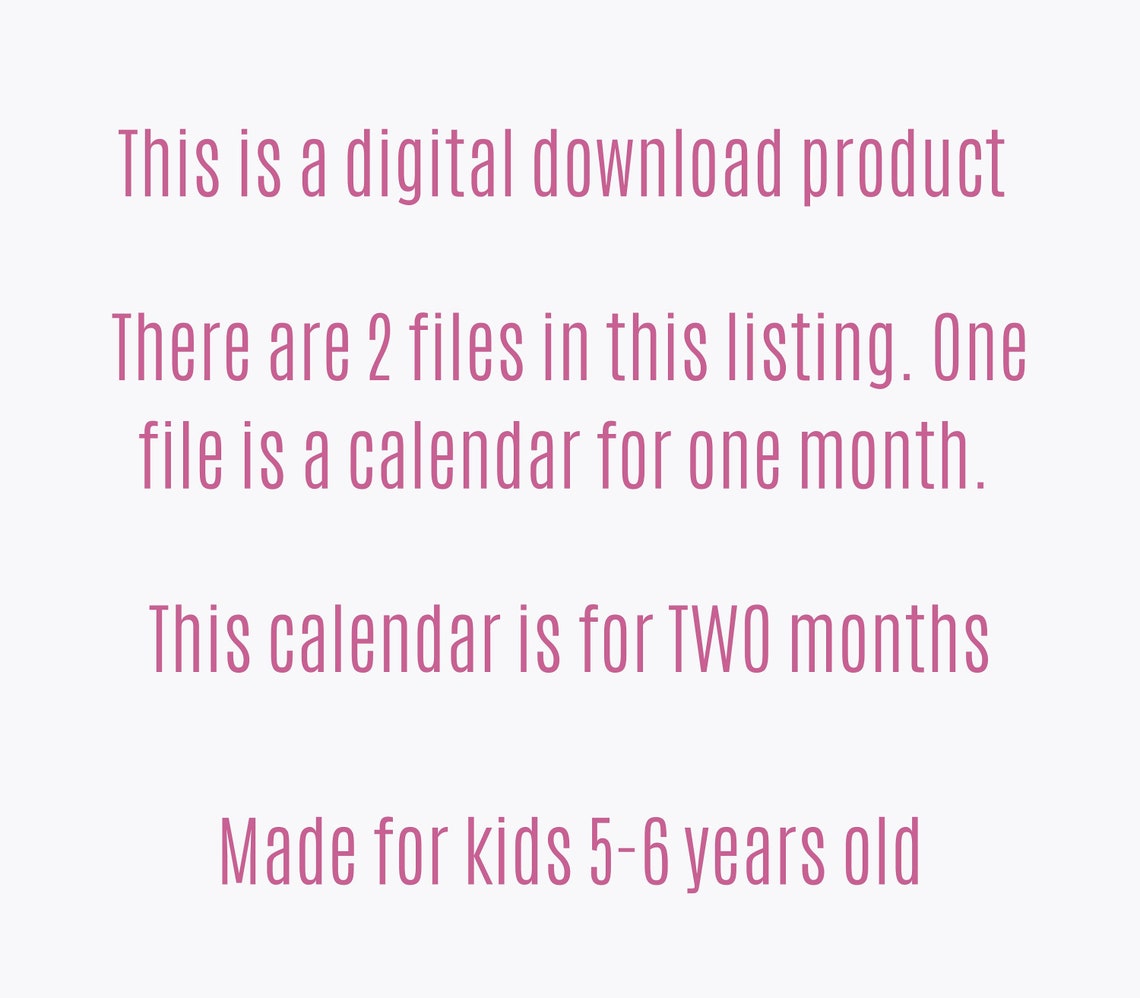 November 2024 and December 2024 Tracing Calendar for Kids Printable ...