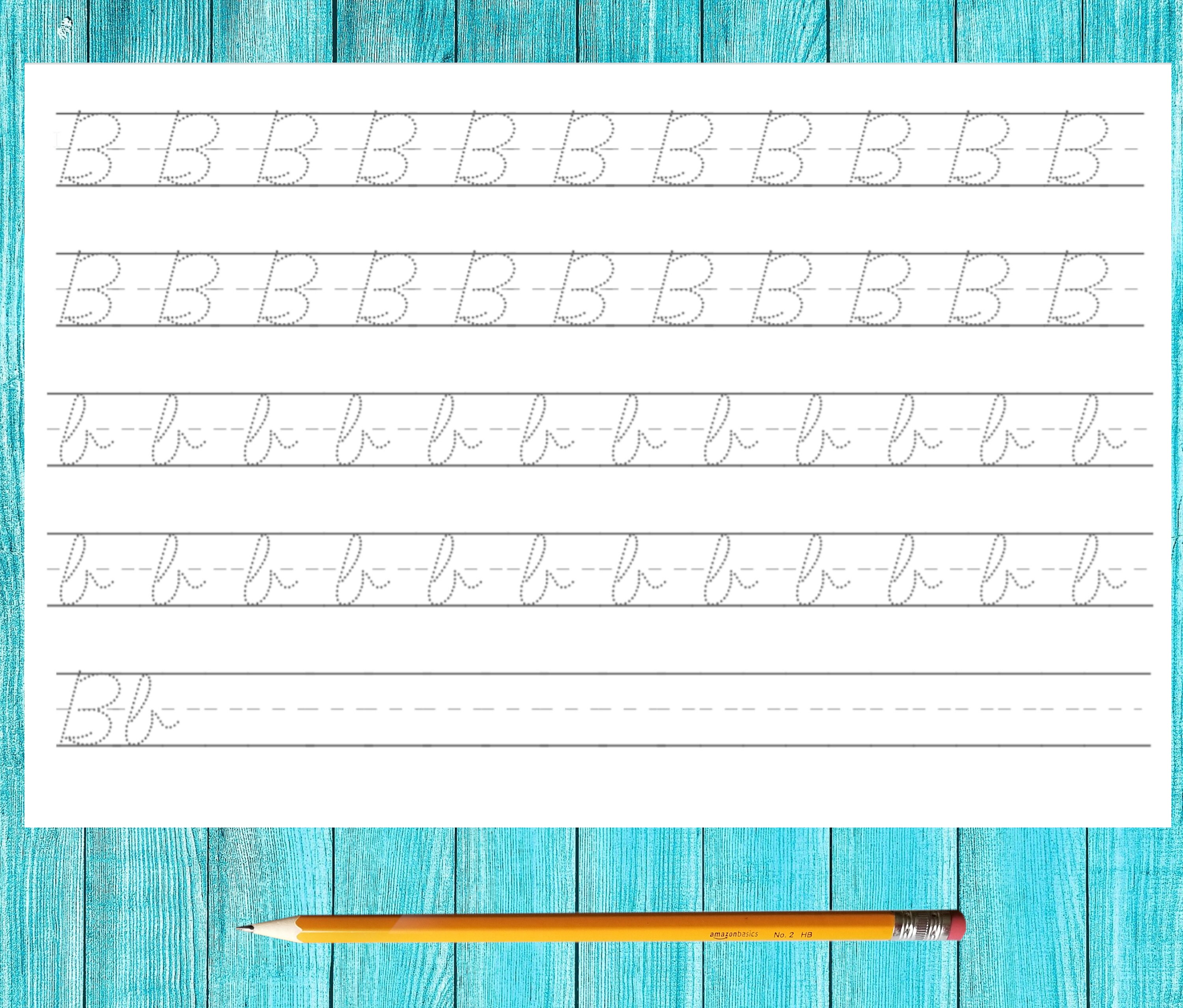 Cursive Letters Alphabet Tracing Pages Printable - Learning to Write ...