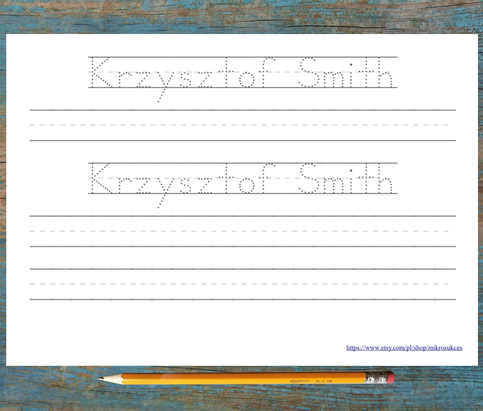 Custom First and Last Name Handwriting Practice | Learning Write for ...
