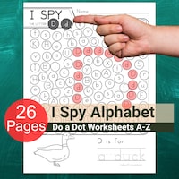 I Spy Alphabet Worksheets - Etsy