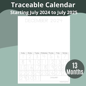 School Year 2024 2025 Calendar for Kids monthly Calendar Printable ...