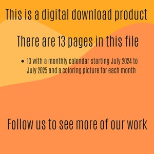 School Year Monthly Calendar for the Year 2024/2025 With Tracing ...
