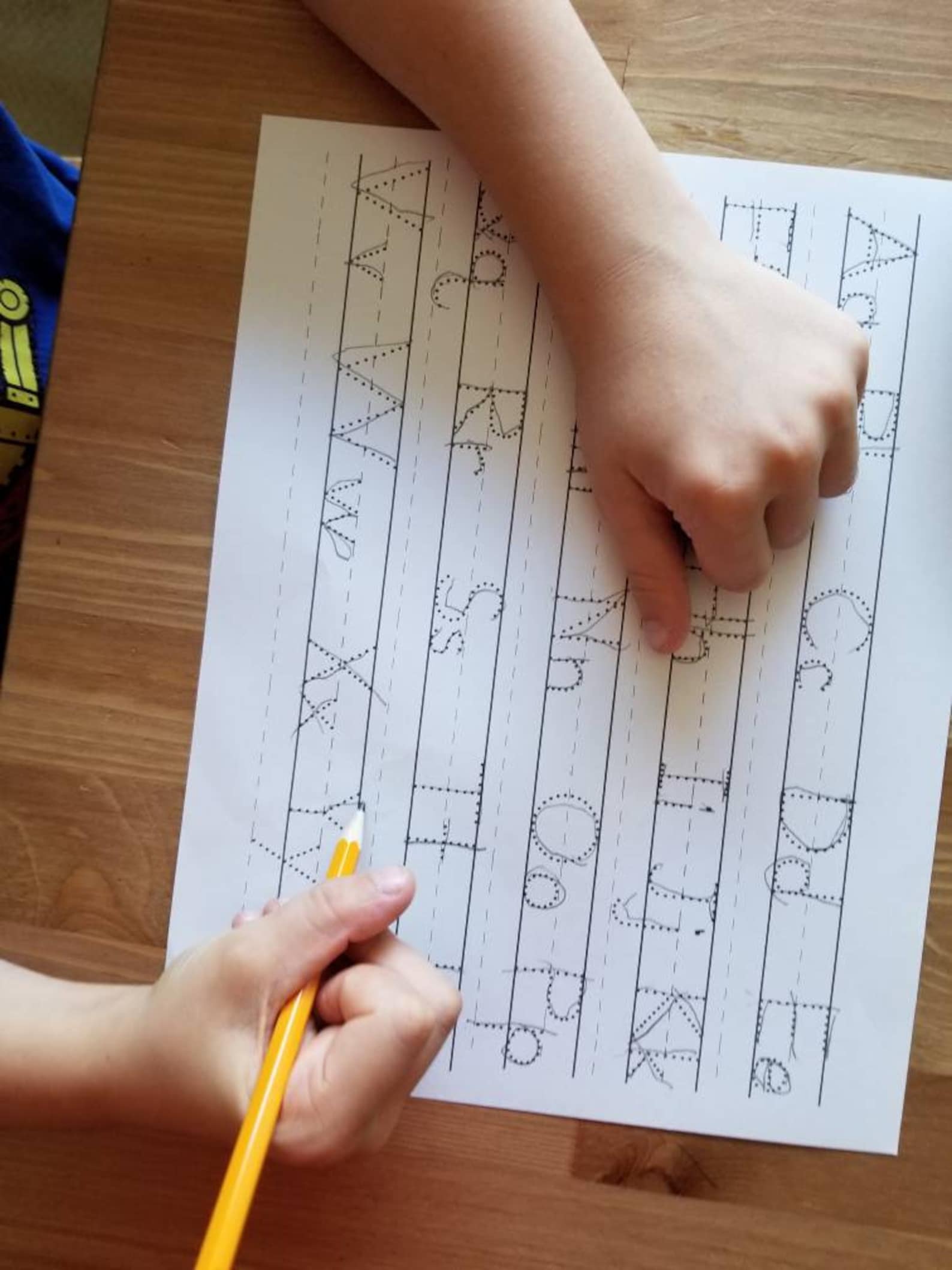 Traceable Block Letters Alphabet Tracing Pages -learning to Write for ...