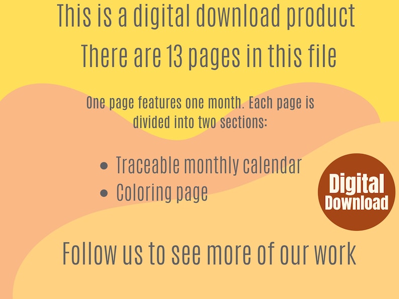 Printable Kids Calendar 2025/2026 – Monthly Tracing Calendar for ...