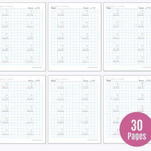 Multiplication Worksheet 30 Practice Sheets With Increasing Difficulty ...