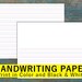 Bundle Handwriting Paper Printable - Story Writing - Printable ...