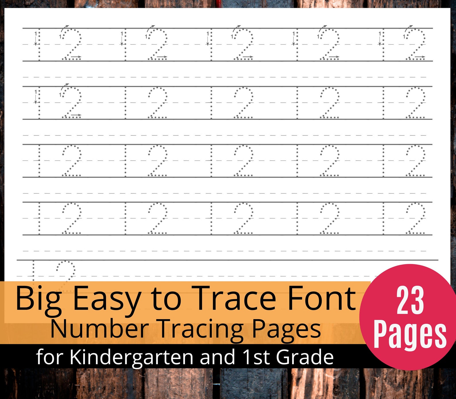 Traceable Print Numbers 1 to 20 Tracing Pages -learning to Write ...
