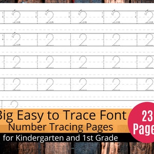 Traceable Print Numbers 1 to 20 Tracing Pages -learning to Write ...