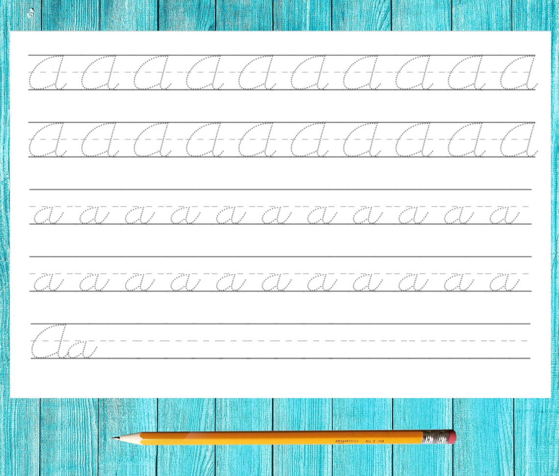 Cursive Letters Alphabet Tracing Pages Printable - Learning to Write ...