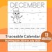 School Year Monthly Calendar for the Year 2024/2025 With Tracing ...