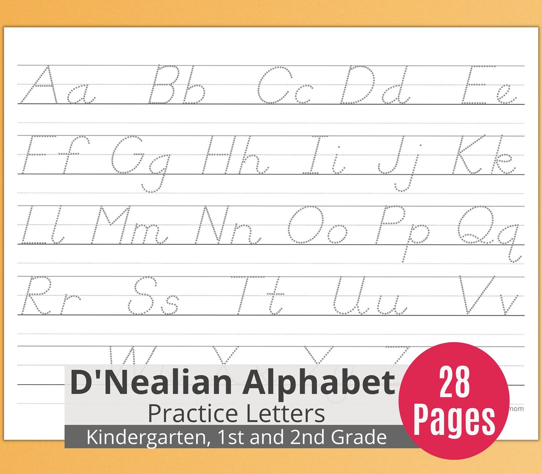 Alphabet Handwriting Practice for Kids, Printable Letter Tracing ...