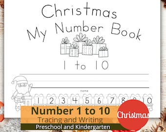 Christmas I Spy Printable Worksheet Numbers 1 20 Preschool Kindergarten ...