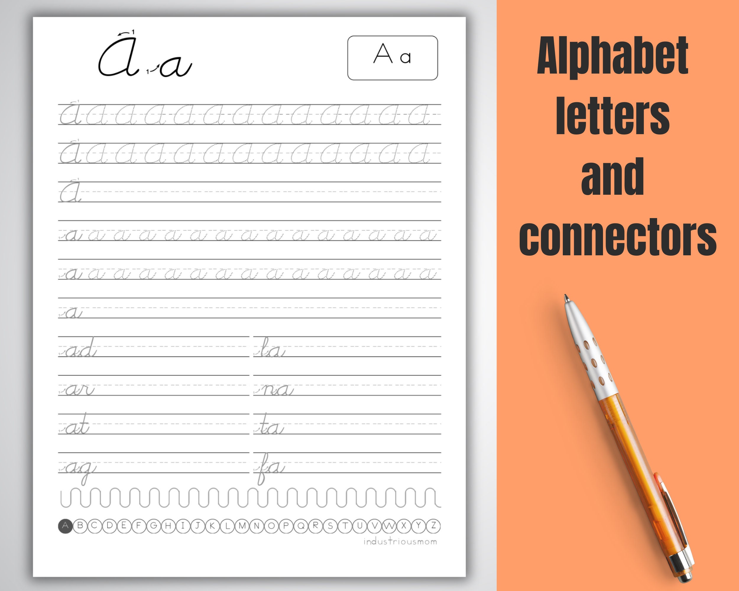 Cursive Handwriting Practice Workbook for Teens & Adults | Printable ...