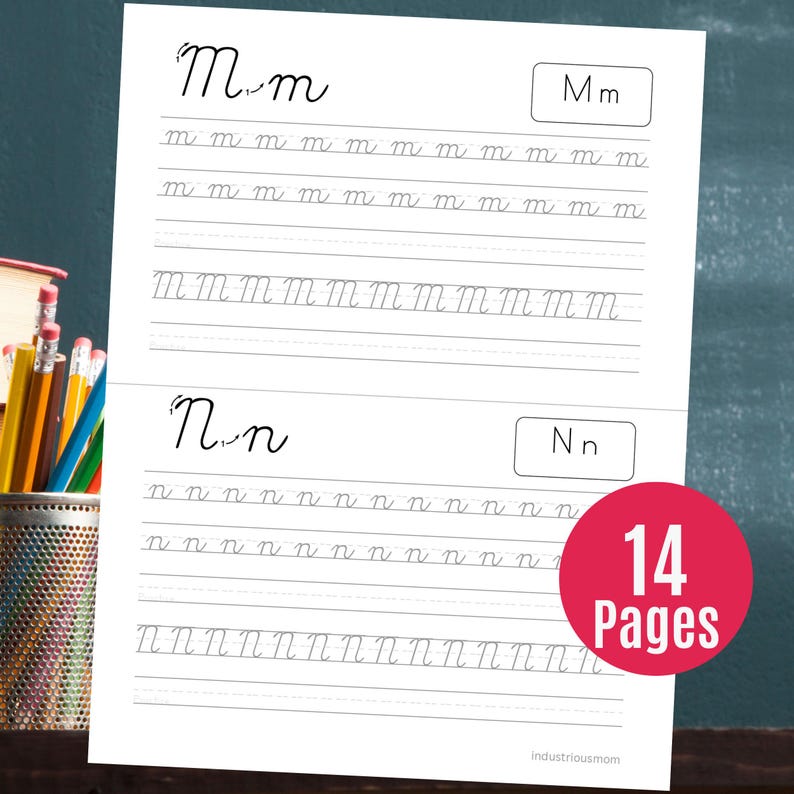 Printable Cursive Alphabet Tracing Pages – Handwriting Practice With ...