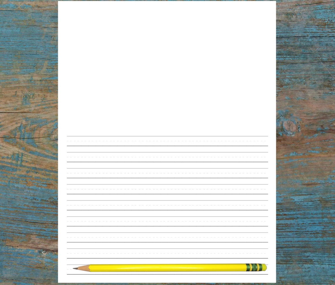 Handwriting Paper Printable Story Writing Paper Printable - Etsy