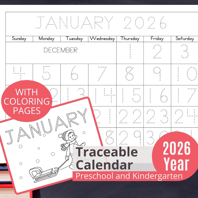 2025 Tracing Calendar - Etsy