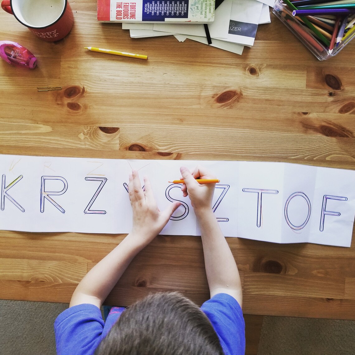 Outlined Alphabet Uppercase Letters Preschool and Kindergarten -my ...