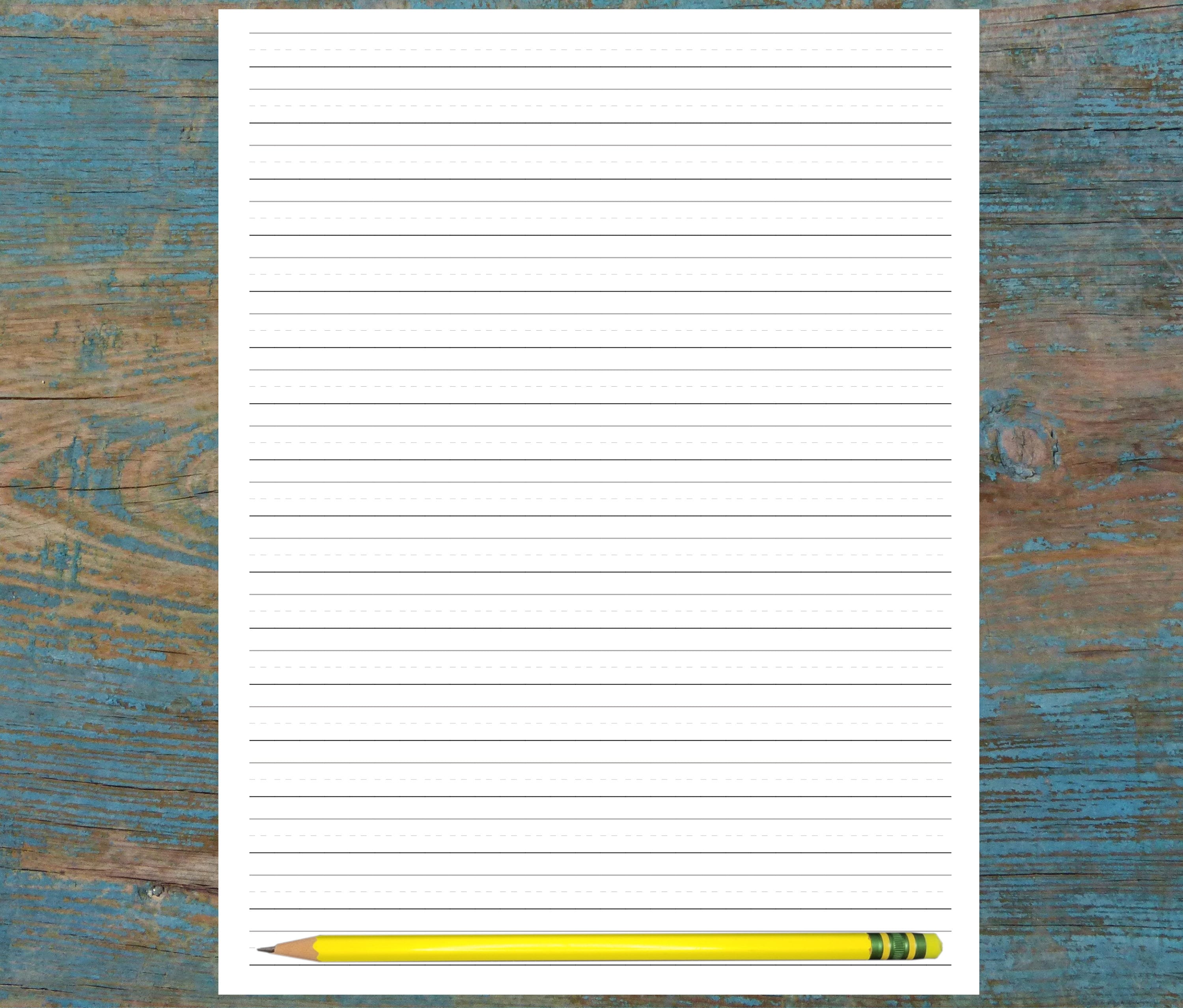Handwriting Paper Printable Story Writing Paper Printable - Etsy