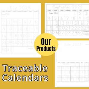 School Year Kid's Calendar 2022-2023 Kindergarten - Etsy