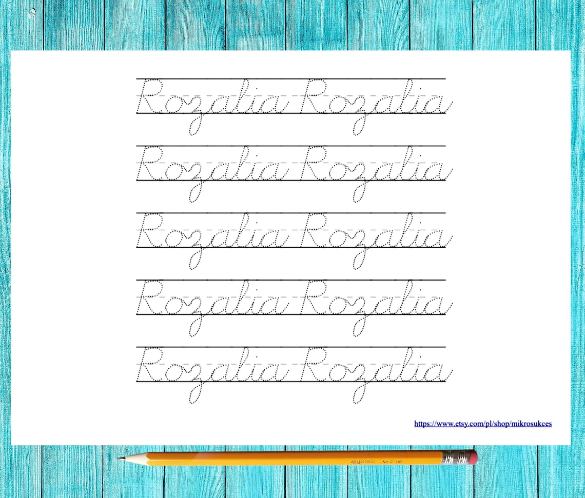 Cursive First and Last Name Tracing Pages - Learning to Write Cursive ...