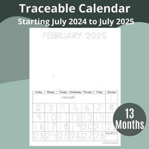 School Year 2024 2025 Calendar for Kids monthly Calendar Printable ...