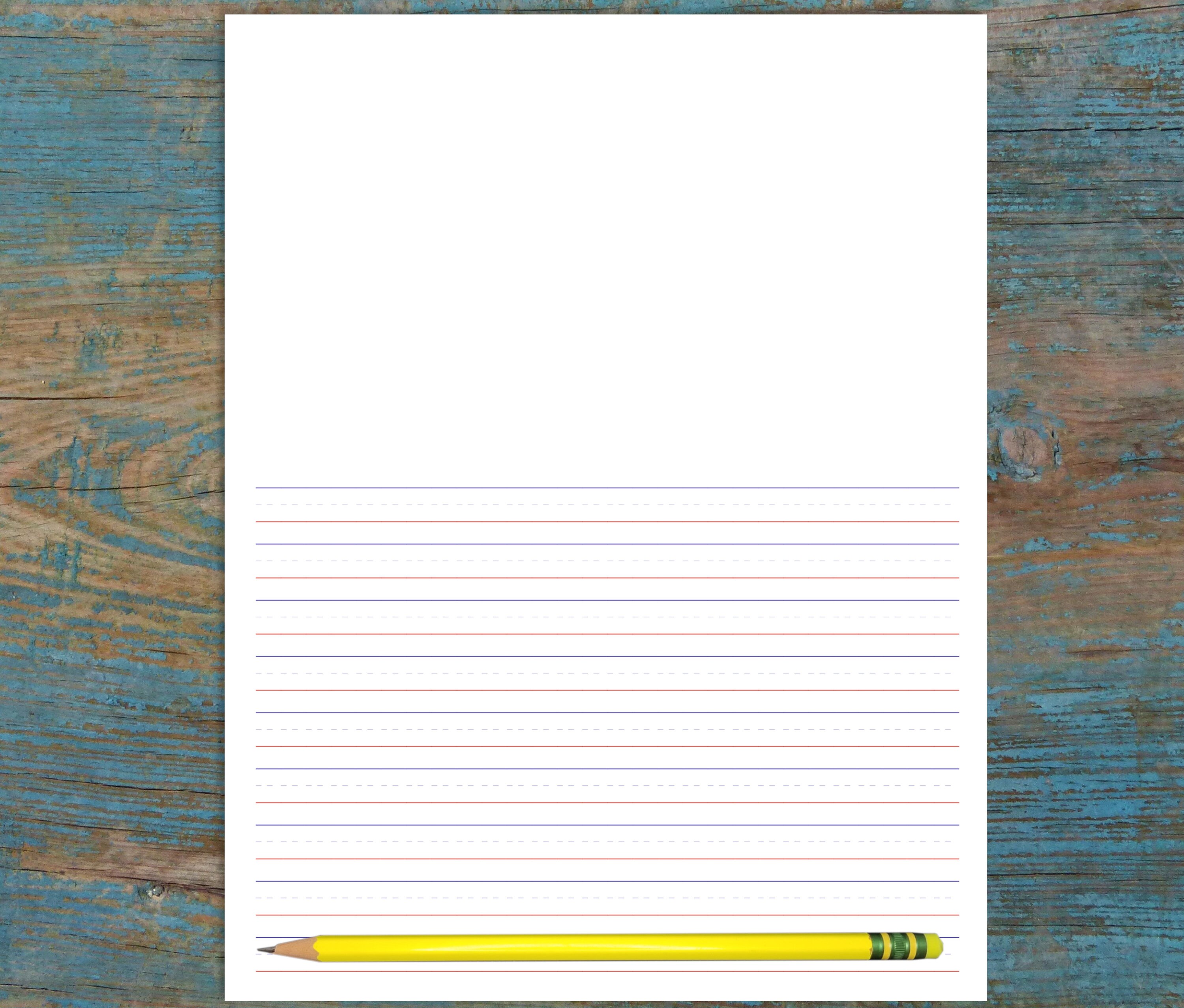 Handwriting Paper Printable - Story Writing Paper - Printable ...