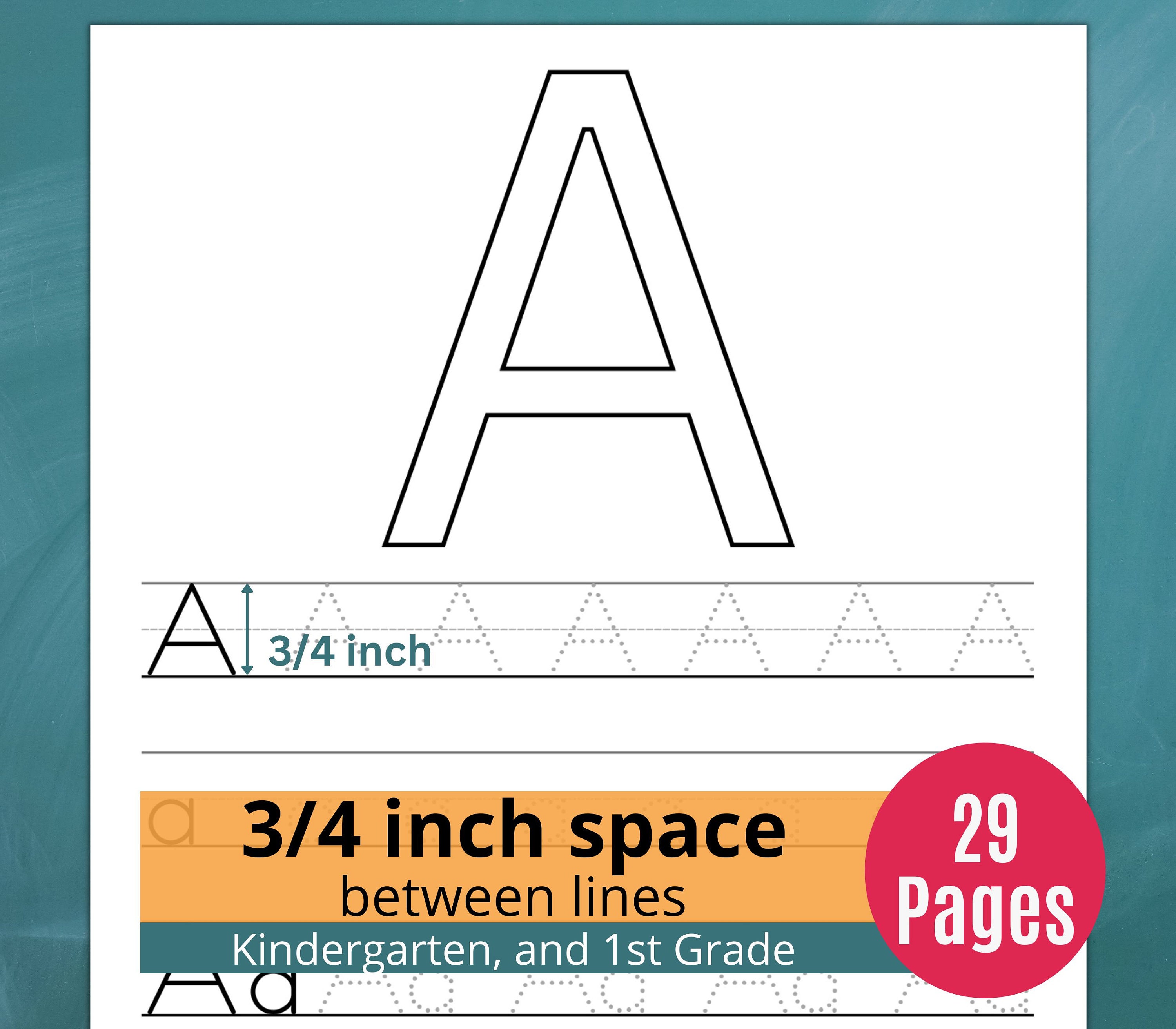 Kindergarten Alphabet Tracing Pages - Upper and Lower Case Letters ...
