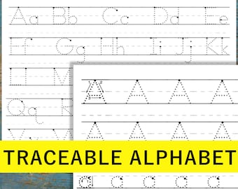 Learning to Write - Kindergarten ABC Tracing - Capital and Lower Case ...