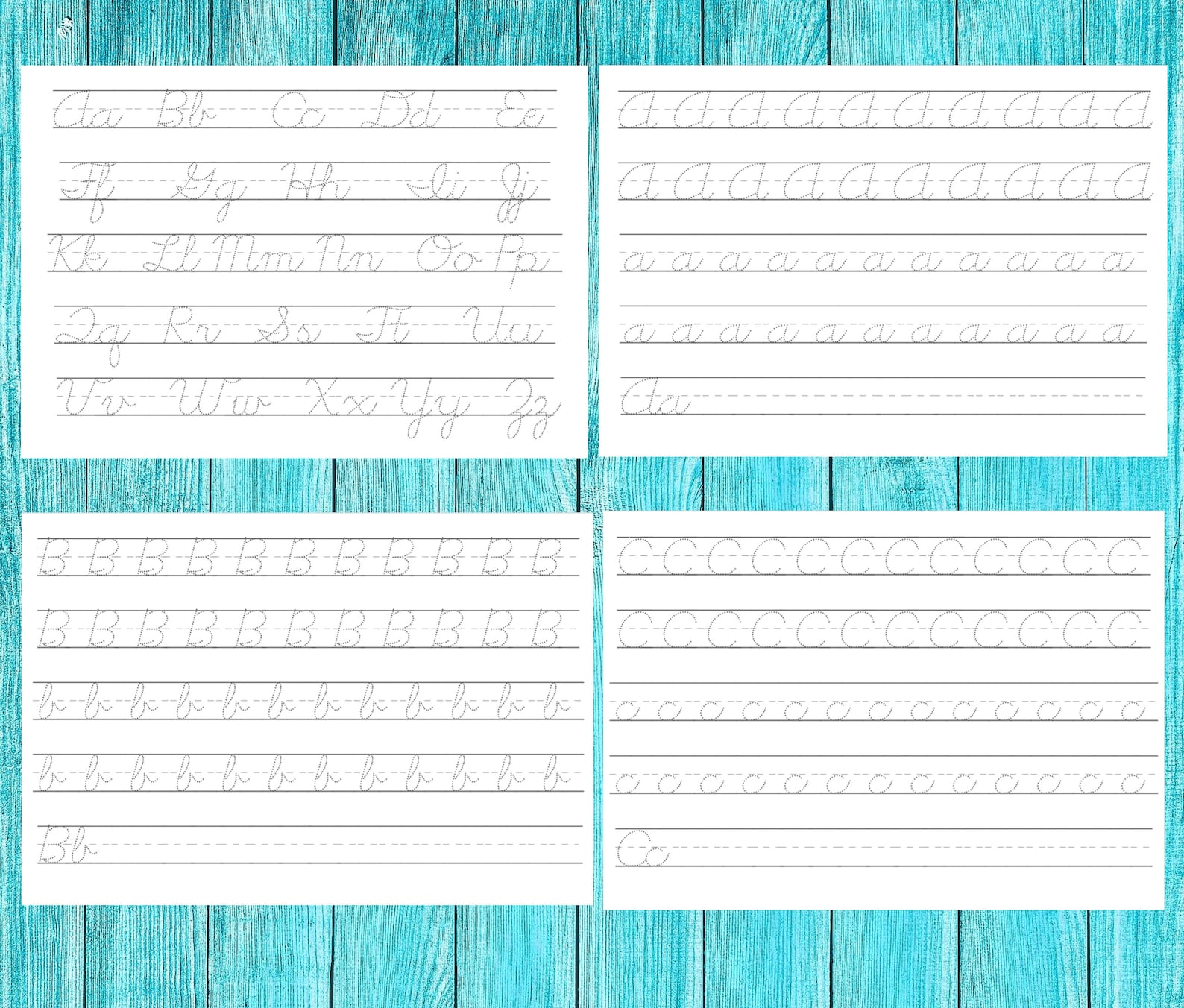 Cursive Letters Alphabet Tracing Pages Printable - Learning to Write ...