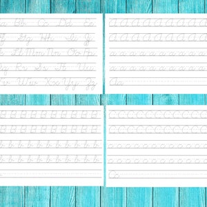 Cursive Letters Alphabet Tracing Pages Printable - Learning to Write ...