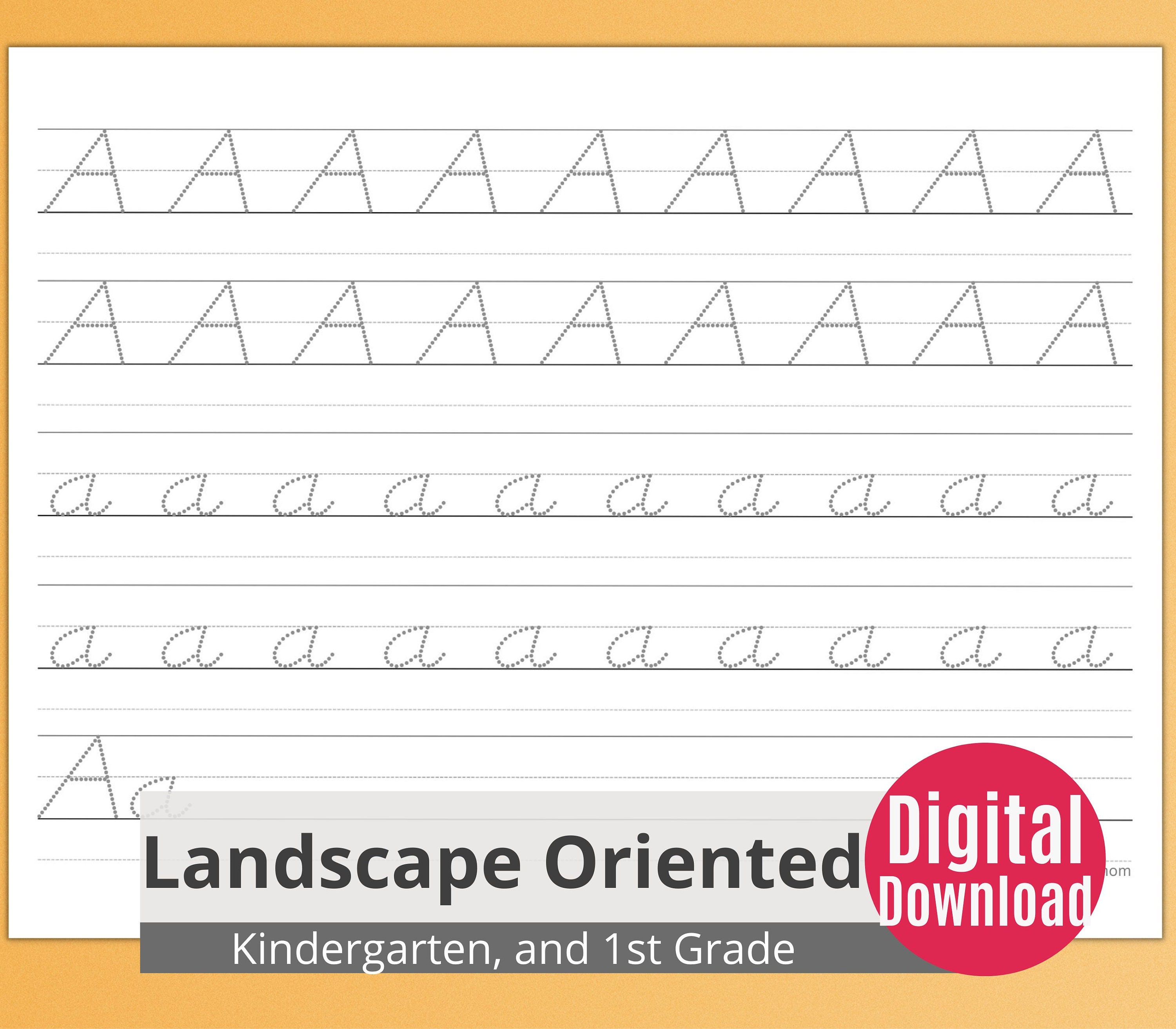 Alphabet Handwriting Practice for Kids, Printable Letter Tracing ...