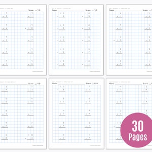 Multiplication Worksheet 30 Practice Sheets With Increasing Difficulty ...