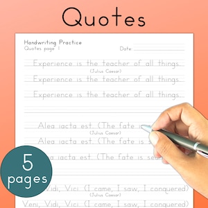 Master Neat Handwriting With Our Adult and Teen Workbook - 90 Printable ...