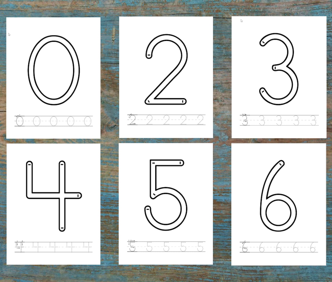 My Counting Book - Number Tracing Worksheet - My Number Book Preschool ...