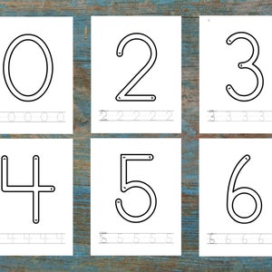 My Counting Book Number Tracing Worksheet My Number Book - Etsy