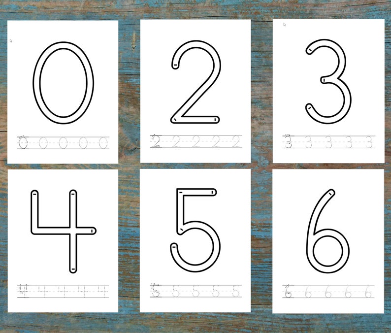 My Counting Book - Number Tracing Worksheet - My Number Book Preschool ...