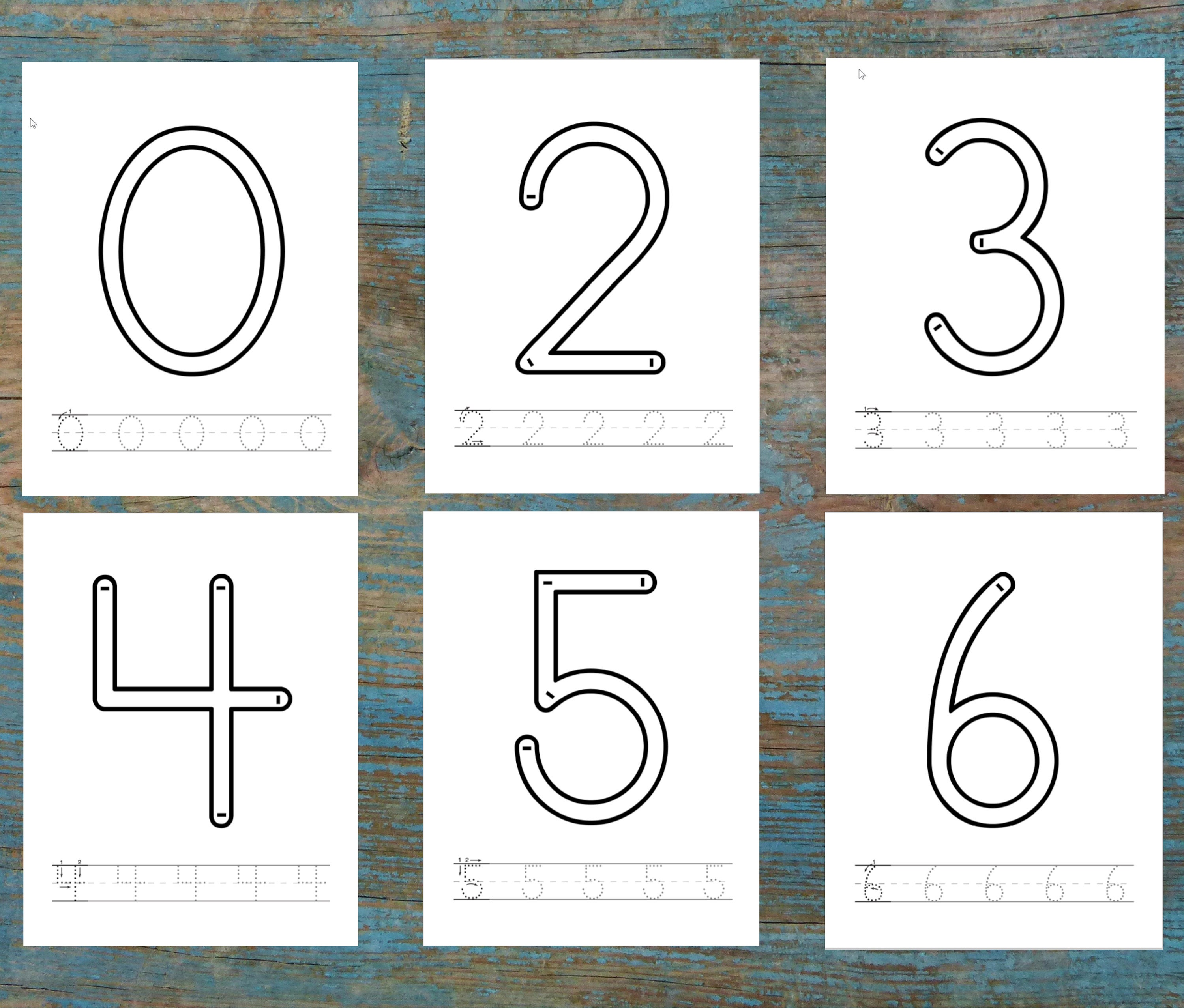 My Counting Book - Number Tracing Worksheet - My Number Book Preschool ...