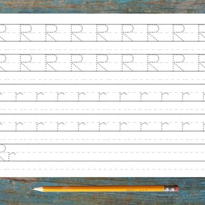 Traceable Block Letters Alphabet Tracing Pages -learning to Write for ...
