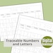 Kids Calendar With Traceable Numbers, School Year Calendar 2023 2024 ...