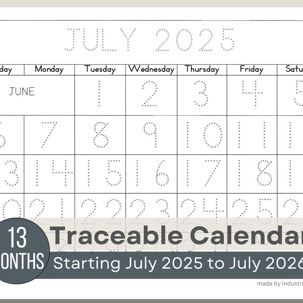 Montessori Calendar - Etsy