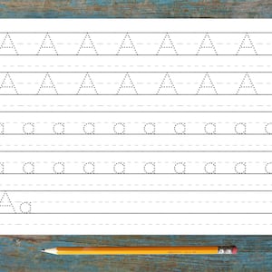 Traceable Block Letters Alphabet Tracing Pages -learning to Write for ...