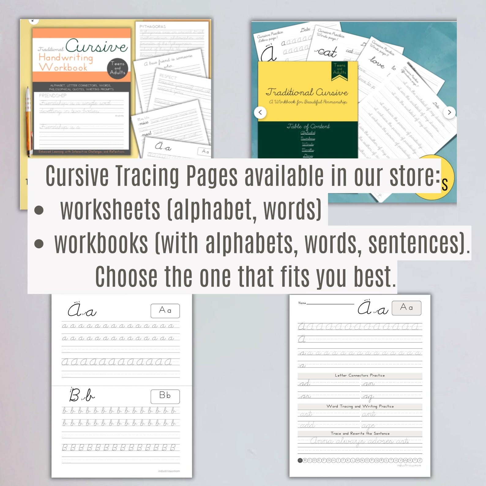 Learning Cursive Letter Connectors Practice – 27 Pages Printable PDF ...