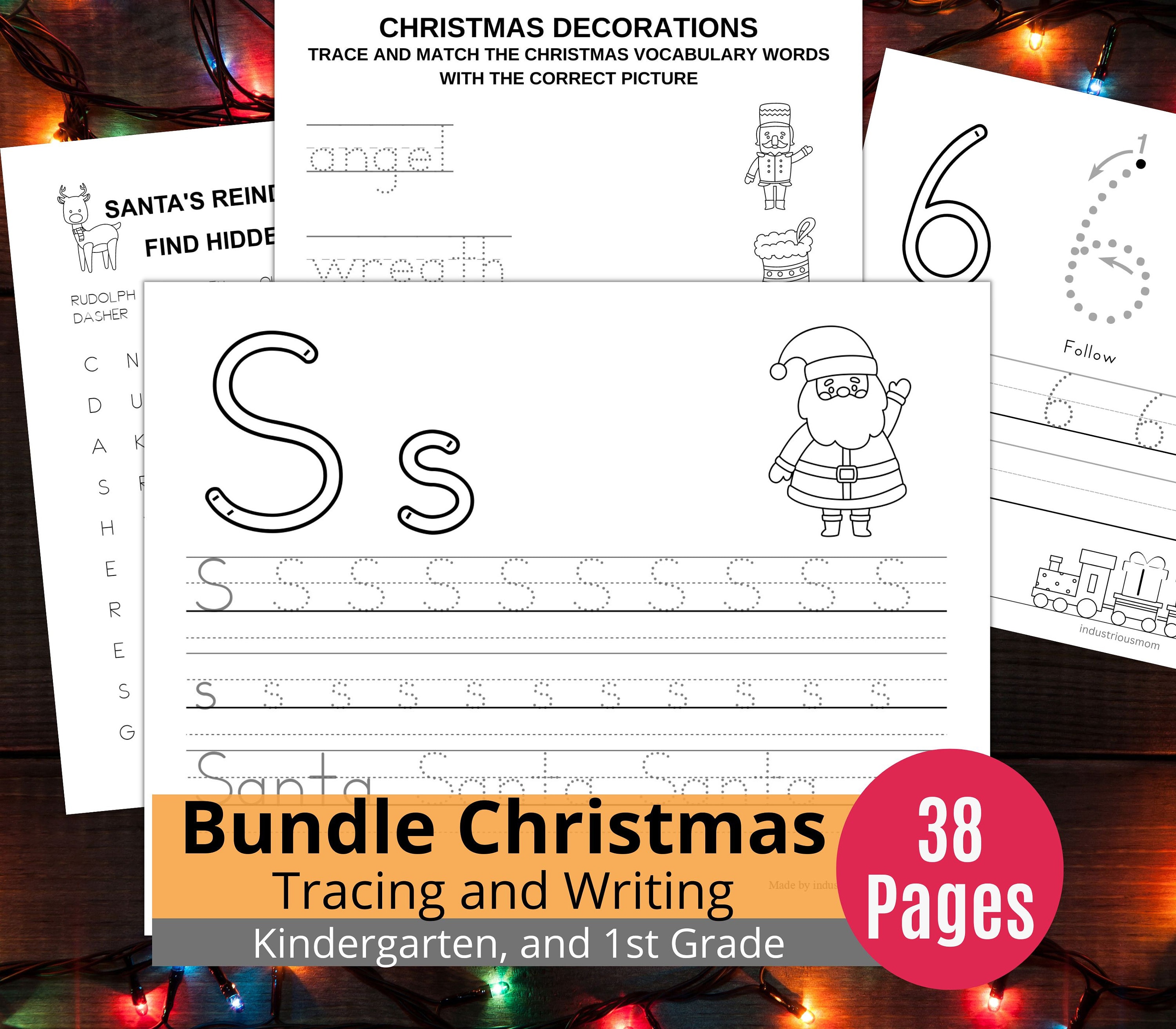 Holiday Printable Worksheets for Kids With Tracing Alphabet Letters ...