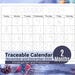 November 2024 and December 2024 Tracing Calendar for Kids Printable ...