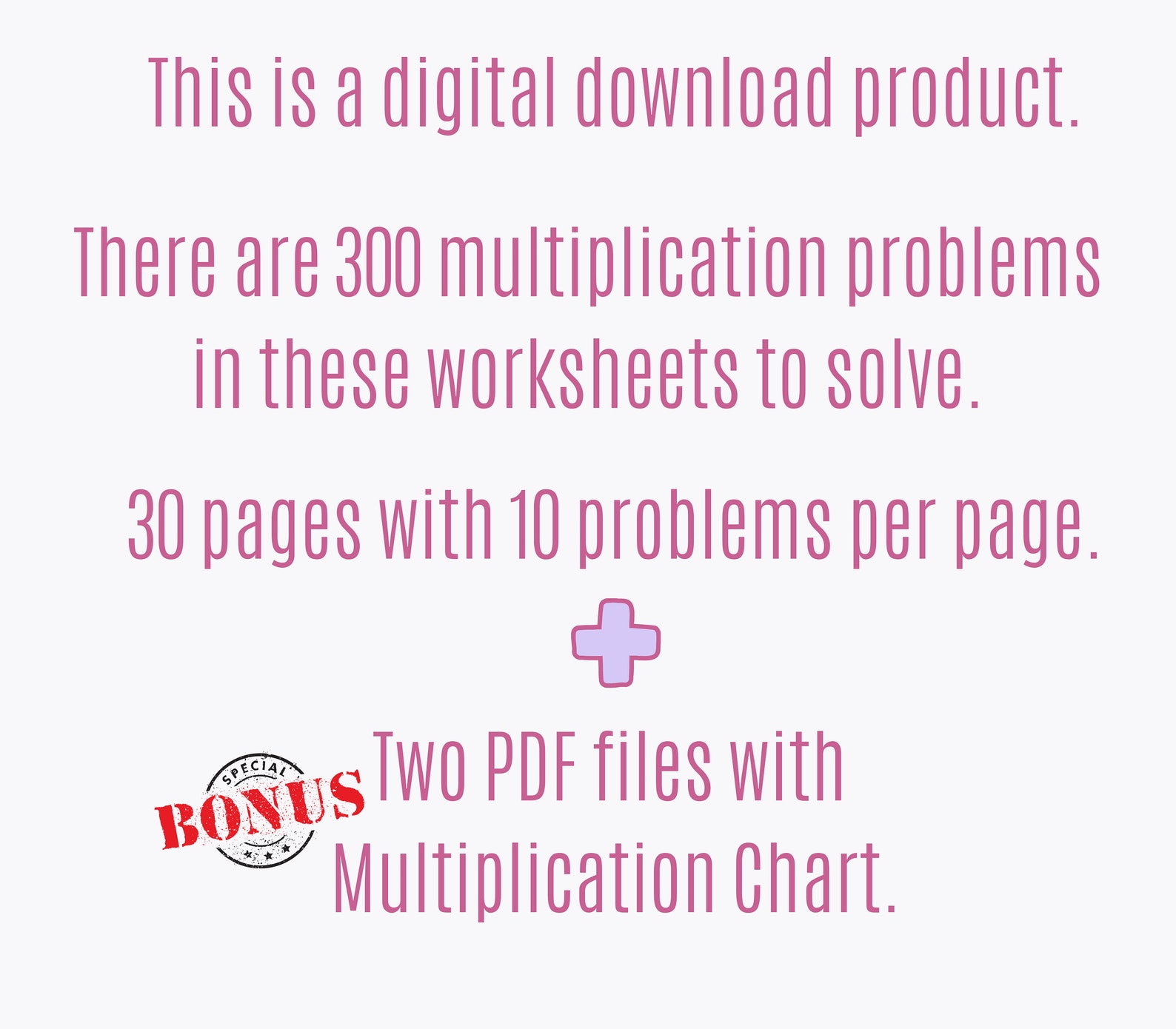 Multiplication Worksheet 30 Practice Sheets With Increasing Difficulty ...