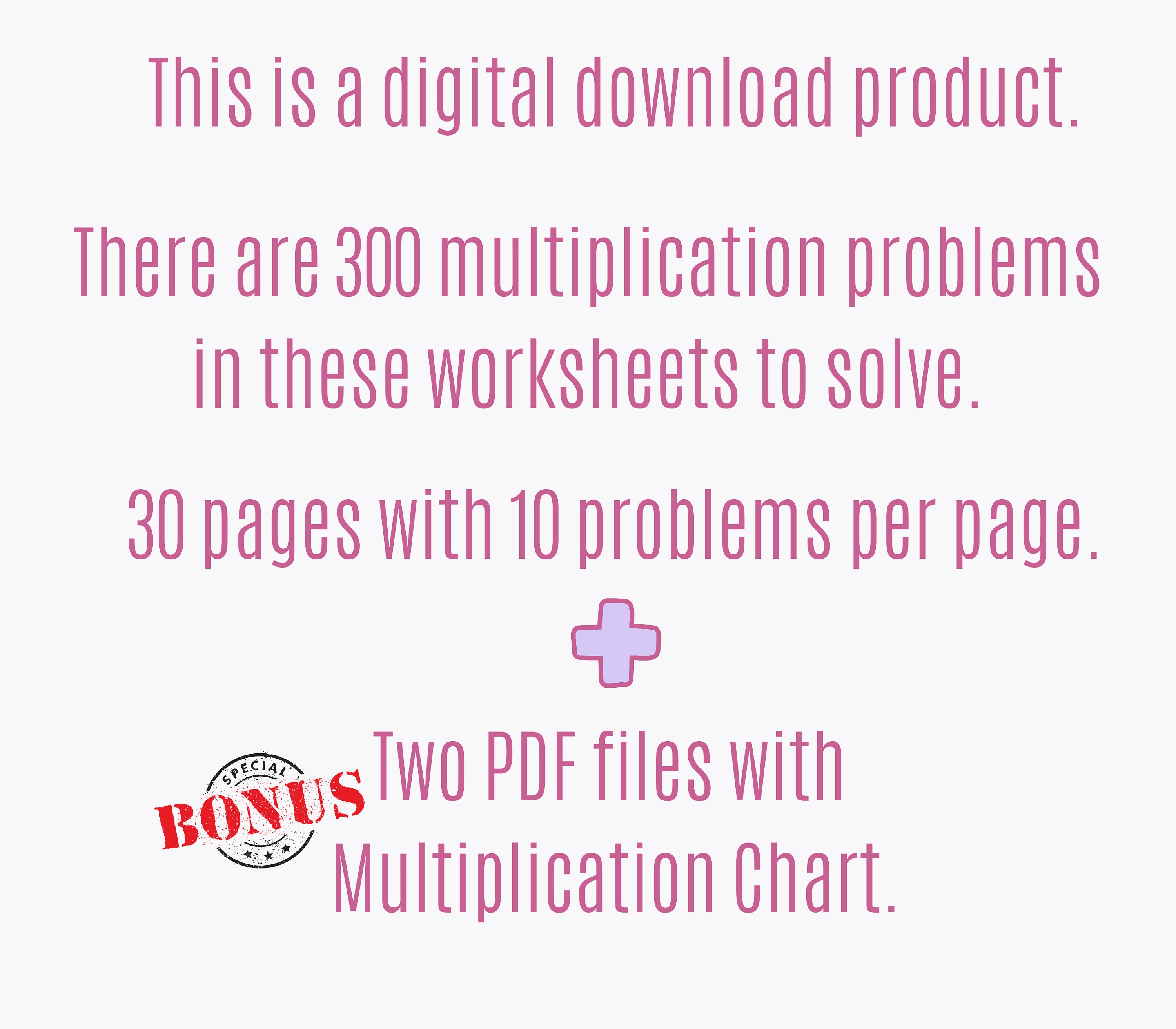 Multiplication Worksheet 30 Practice Sheets With Increasing Difficulty ...