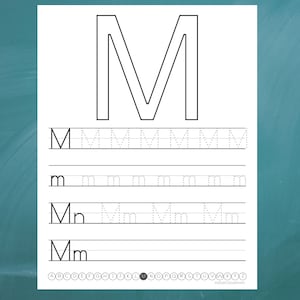 Kindergarten Alphabet Tracing Pages - Upper and Lower Case Letters ...
