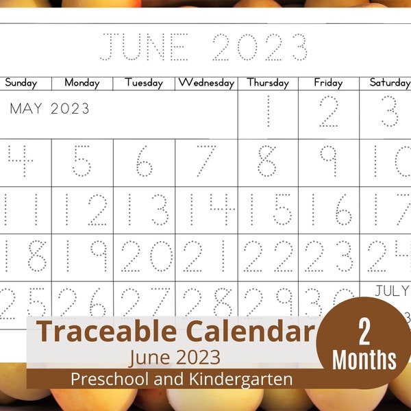 June and July Calendar - Etsy