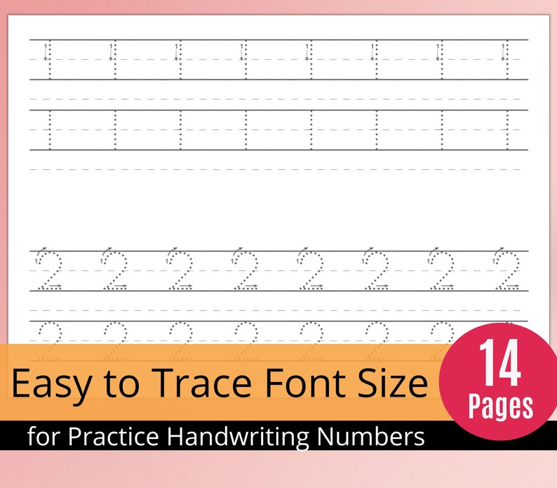 Number Tracing Worksheets - Traceable Numbers - Numbers 1-20 Worksheet ...